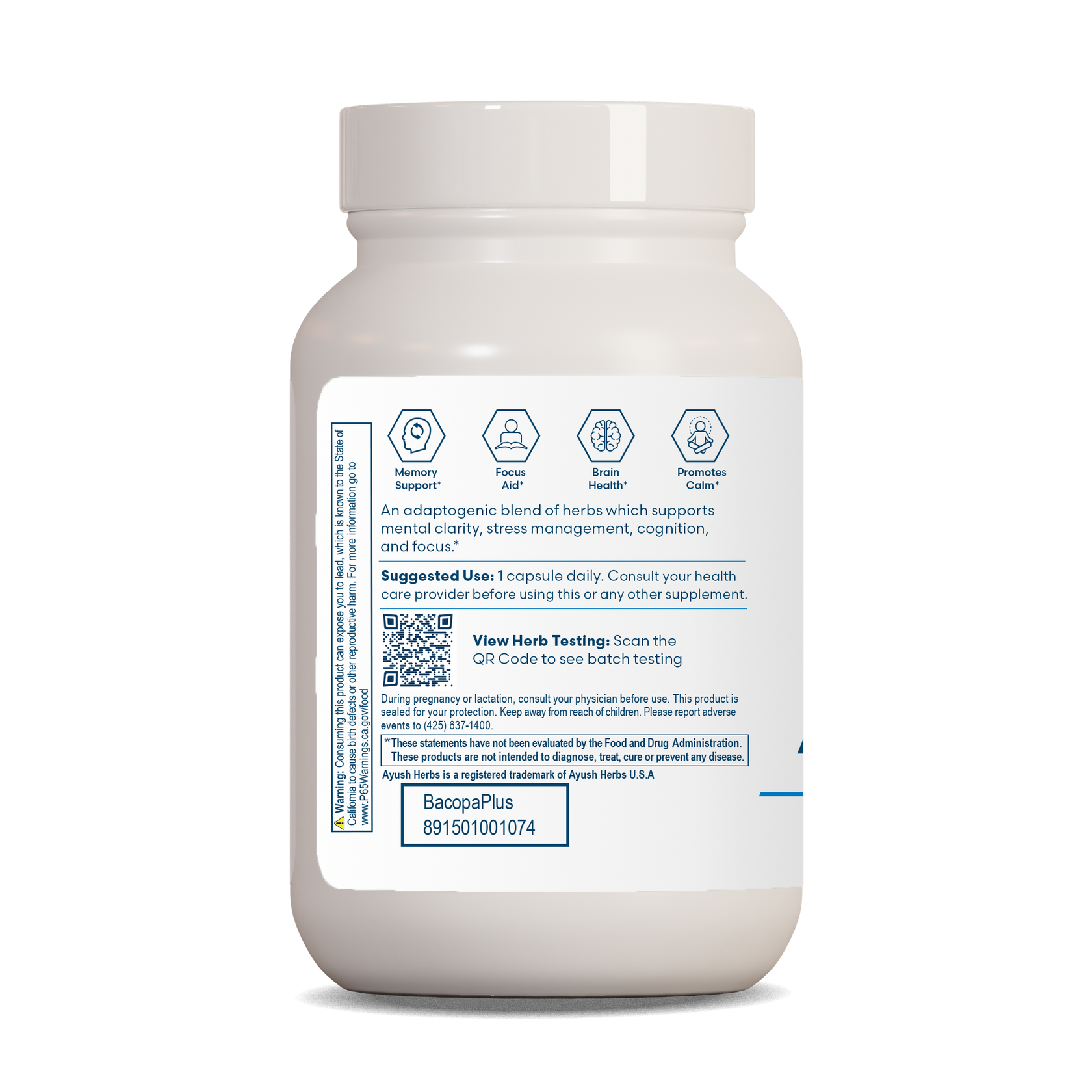 Bacopa Plus - Optimal Cognitive & Mood Support Supplement | Ayush