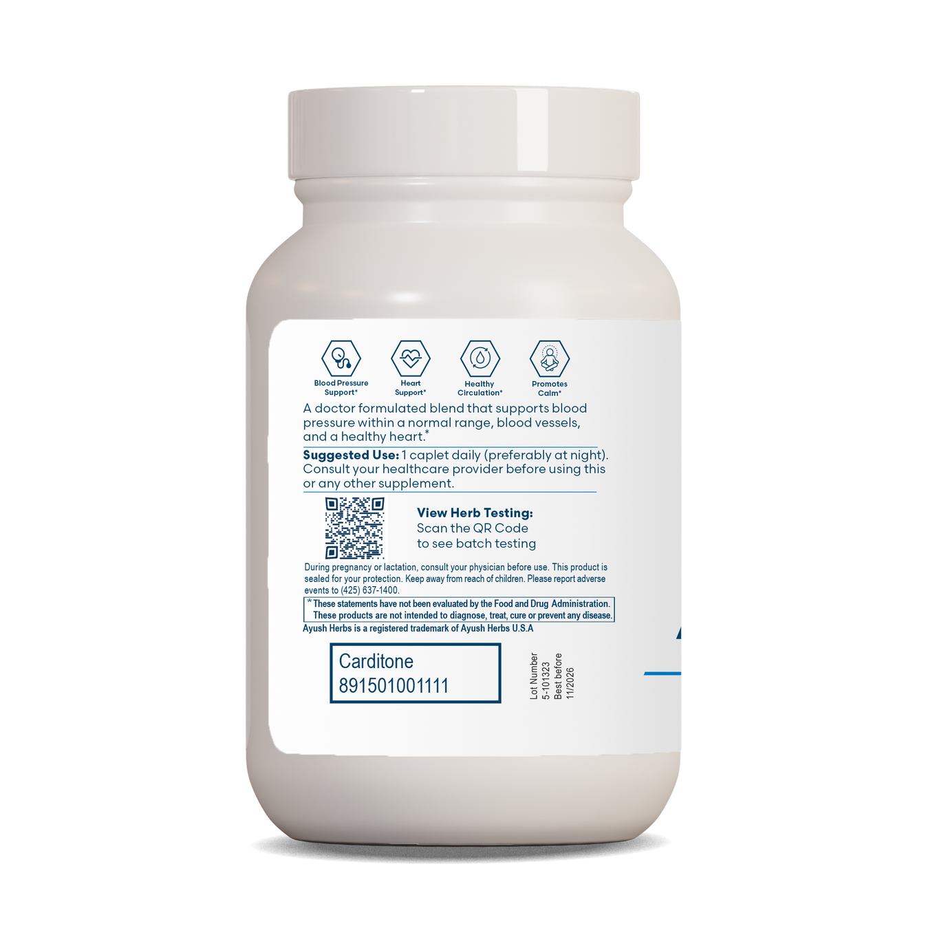 Carditone® - Natural Heart & Blood Pressure Support Supplement | Ayush